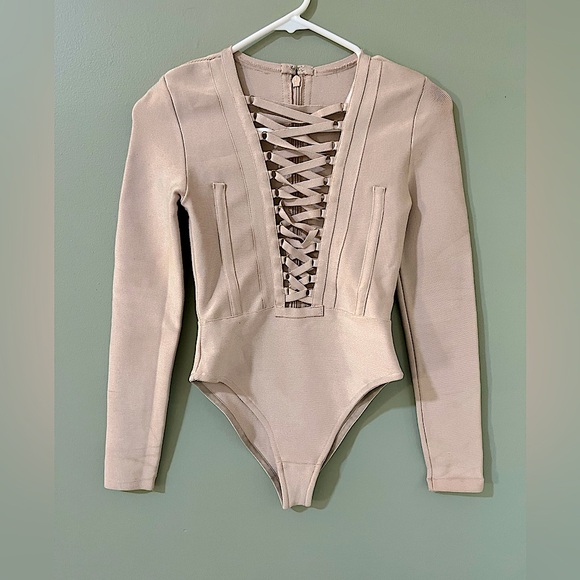 Miss Circle | Tops | Miss Circle New York Rare Corset Style Bodysuit In ...